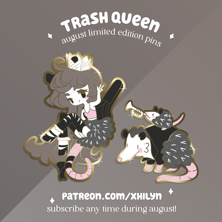 Trash Queen Pins - Aug 2025 – Xhilyn