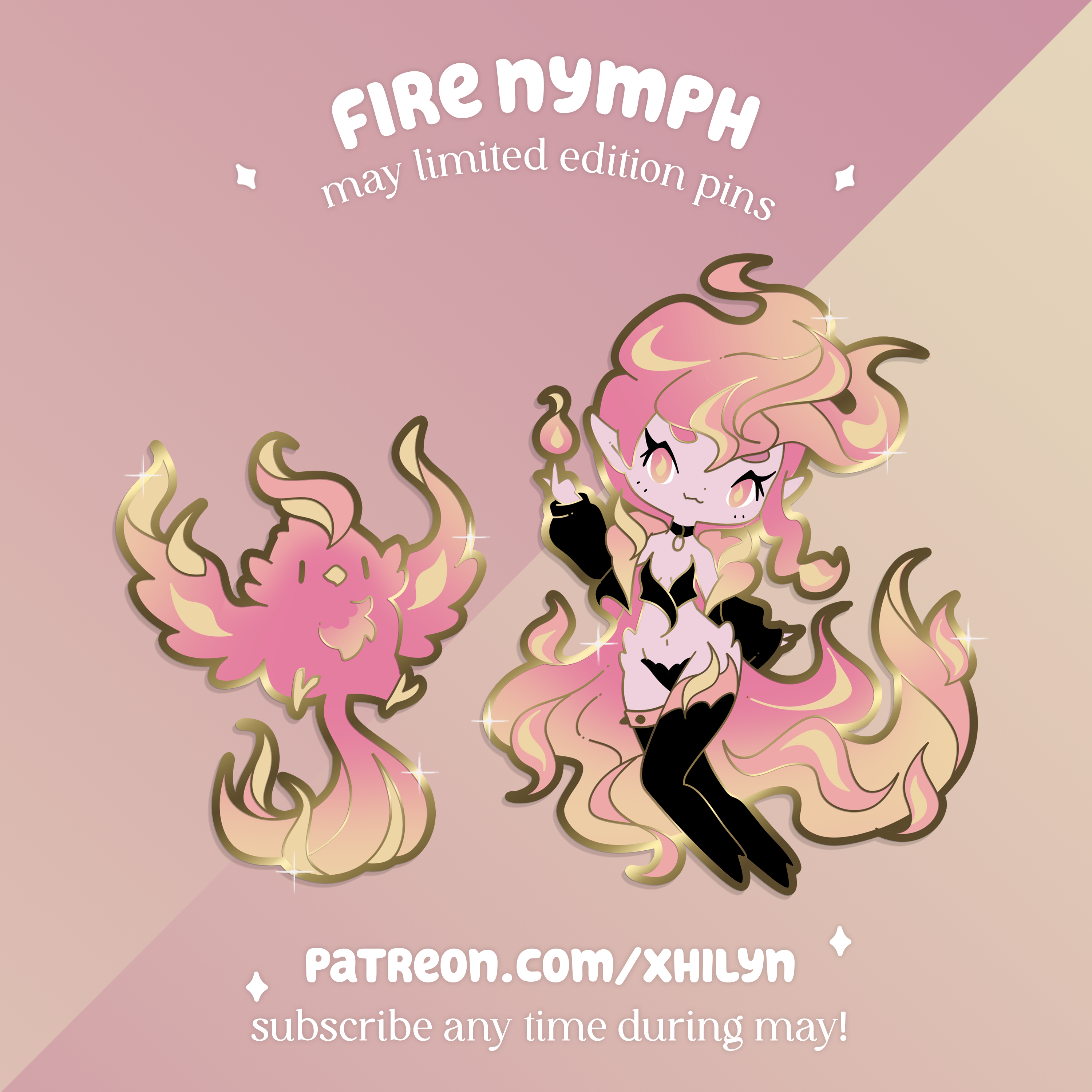 Fire Nymph Pins - May 2025 – Xhilyn